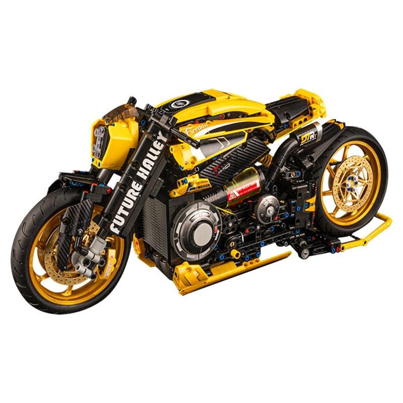 Cyberpunk Neon Street Bike MOC | Brick-Built Motorcycle Kit
